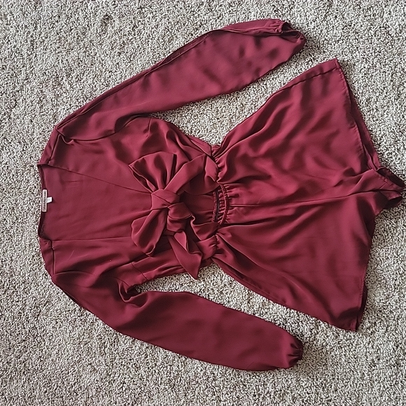 Charlotte Russe | Pants & Jumpsuits | Maroon Romper | Poshmark